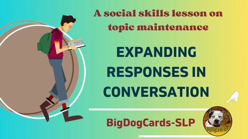 Topic Maintenance BOOM, Slides, Worksheet- Expanding conversation lesson