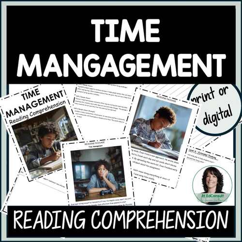 Time Management Reading Comprehension Activity | SEL ELA | Character Ed ...