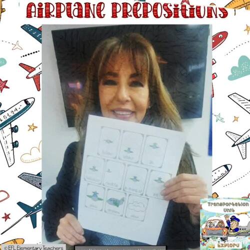 Airplane Prepositions Activities Pack for Elementary ESL | TPT