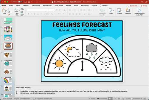 24 Breathing Exercises for Calm Down Corner - Printable & Digital Included