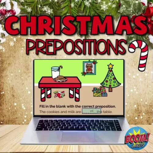 December Christmas Prepositions Boom Cards by Teaching Little Readers ...