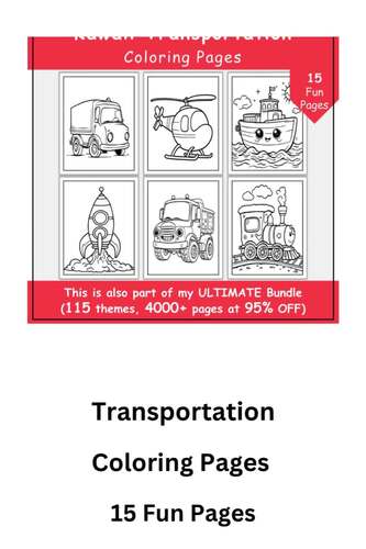 Transportation Coloring Pages | Creative Coloring Activity for Kids ...