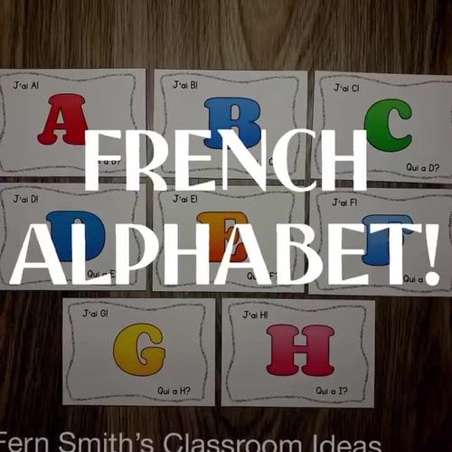 J'ai, Oui A? l'alphabet français I Have, Who Has? French Alphabet