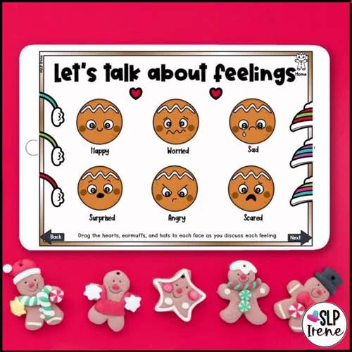 Gingerbread Language Activities Boom Cards by SLP Irene | TpT