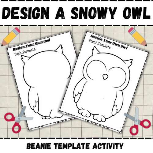 Design a Snowy Owl Craft |Animals Winter Art Activity|Creative Drawing ...
