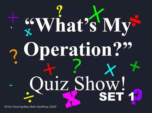 Grade 3-5 Choose the Operation Math Word Problems | Jeopardy-Style Game ...