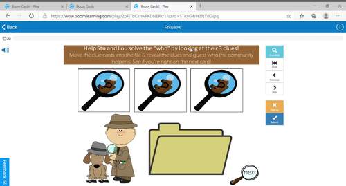 Solve The "Who" with Context Clues BOOM Cards by Petite Speech Geek