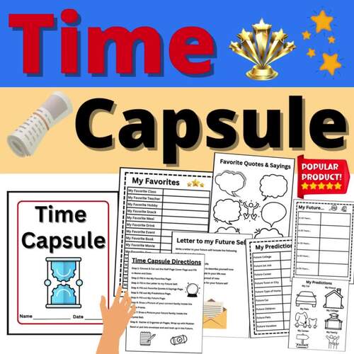 Time Capsule Project Activity Paper Style End of School Summer by ...