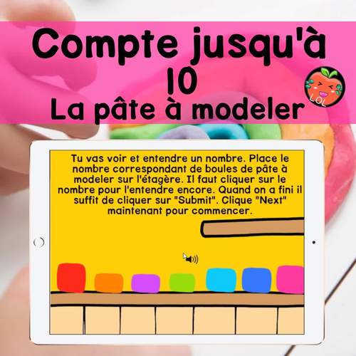 Compte jusqu'à 10 | Pâte à modeler | Cartes Boom avec audio | TpT