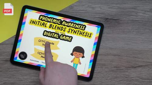 Phonemic Awareness - CCVC Word Synthesis/Blending - Boom Cards™, PDF ...