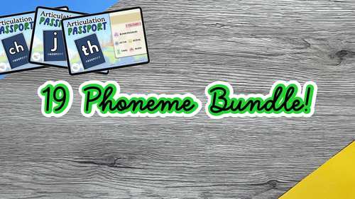 Articulation Passport Game - Bundle! - PowerPoint & Boom Cards™ - 19 ...