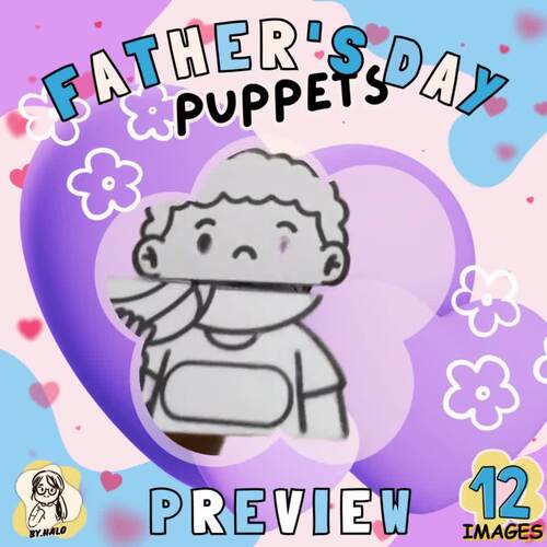 Father's Day Craft Puppets | Fun & Easy for Kids to Color & Create ...