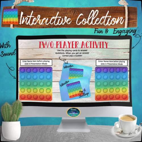 Back to School Pop It Interactive Challenge by Teach Elite | TPT