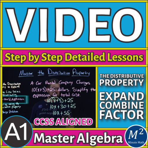 Distributive Property Video Lesson – Algebra Practice by MinuteMath