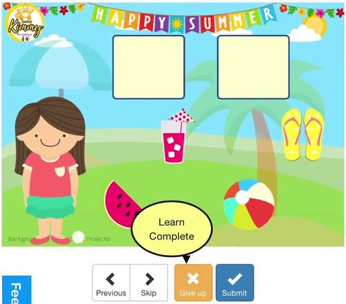 Summer Picture Sequencing Auditory Sequential Memory Boom Cards | TPT