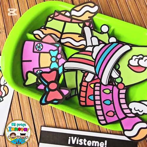 The Gingerbread Girl & Boy - Bilingual Center and Craft (Spanish & English)