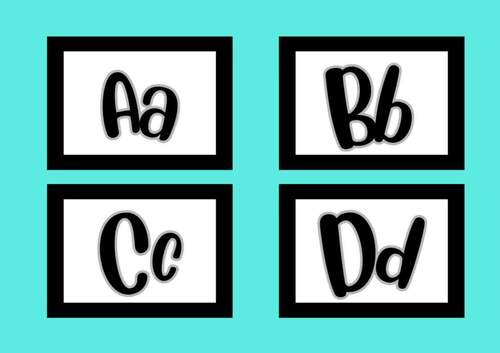Alphabet Flashcards in Colorful Simple Style by professional designer