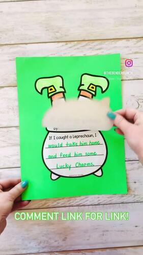 St. Patrick's Day Leprechaun Writing Craft - If I Caught a Leprechaun Craft
