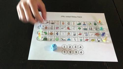 R Relay Race-articulation game by SpeakOut | TPT