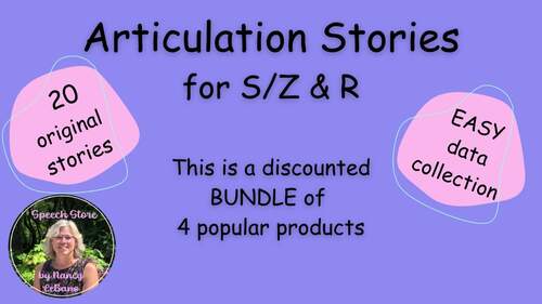Articulation Stories R, S, Z- FOUR Seasons BUNDLE- Older Students-DATA