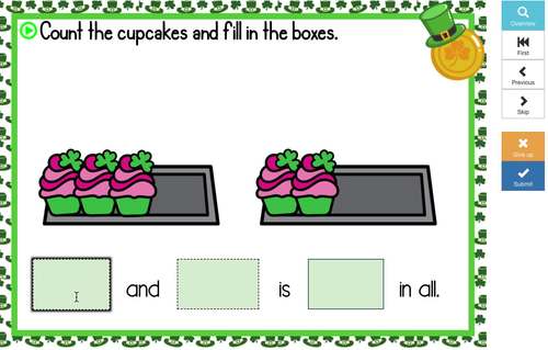 Understanding Addition | St. Patrick’s Day | BOOM CARDS™ by Teaching ...