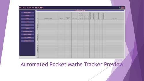 Automated Rocket Maths Tracker by Ducky's Teaching Resources | TPT