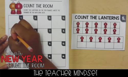 Count the Room | Lunar New Year Theme | Low Prep by The TEACHer Mindset