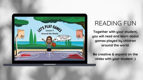 Online ESL Lesson - Let's Play Games - L5 - Around the World | TPT