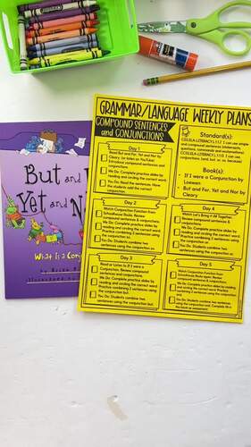 Compound Sentences with Conjunctions Grammar Language Week 8 Digital ...