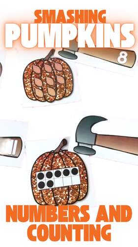 Pumpkin Math Centers | Fall & Halloween Numbers, Counting, Ten Frames