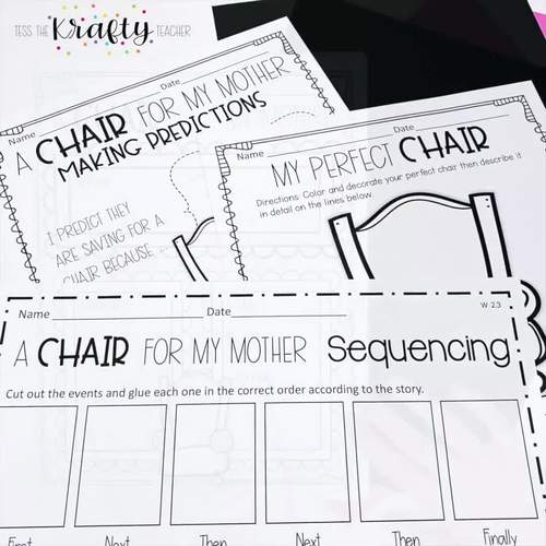 Read Aloud Books and Activities, A Chair for My Mother Book Companion ...