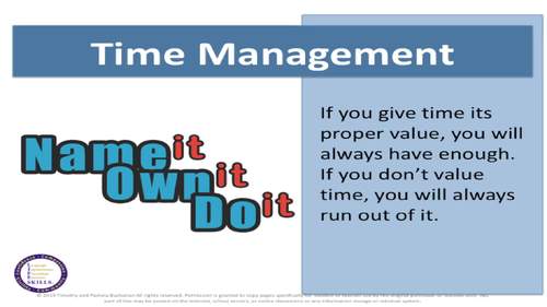 Time Management Lesson - Distance Learning by Social Emotional Learning ...