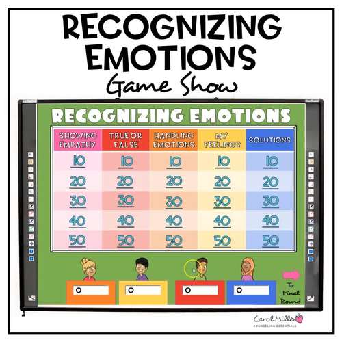 Recognizing Emotions Game Show by Carol Miller - Counseling Essentials