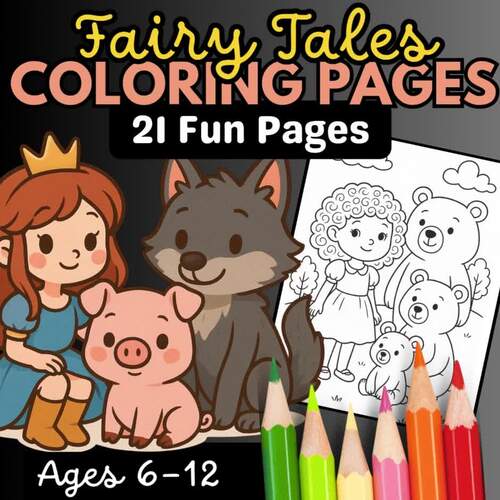 Fairy Tale Coloring Pages | Fairy Tale Coloring Book | Classic ...