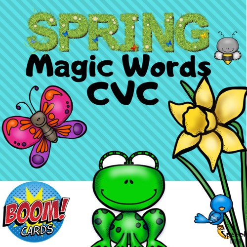 Boom Cards: Spring Magic Words - CVC by The Speech Banana TpT | TpT