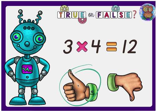 Multiplication Facts | Boom Cards | Multiplication 1x-5x True or False Game