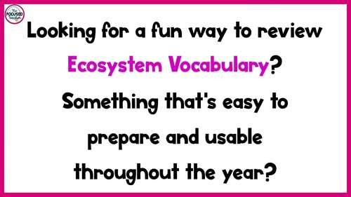 5th Grade Ecosystem Interactions Vocabulary Puzzles Activity | TpT