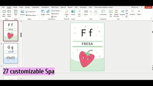 Spanish Alphabet Editable Posters | Alphabet Clipart | Spanish ...