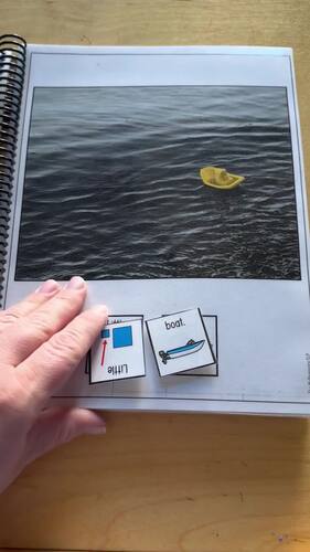 LITTLE Core Word AAC Adapted Book Task Cards Worksheets Special Education