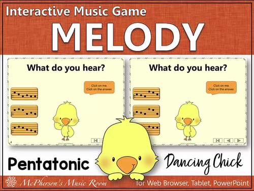 Spring Music | Solfege Pentatonic Interactive Melody Game {Dancing Chick}