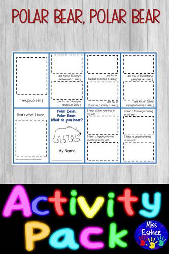 What do you hear Polar Bear - 8 Resource Activity Pack w / BOOM CARD BONUS