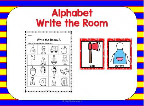 Write The Room A-Z by Pint Size Learners | TPT