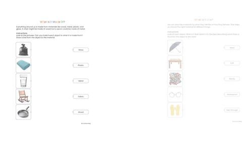 Everyday Materials – Year 1 Science Workbook by Savvy Teaching | TPT