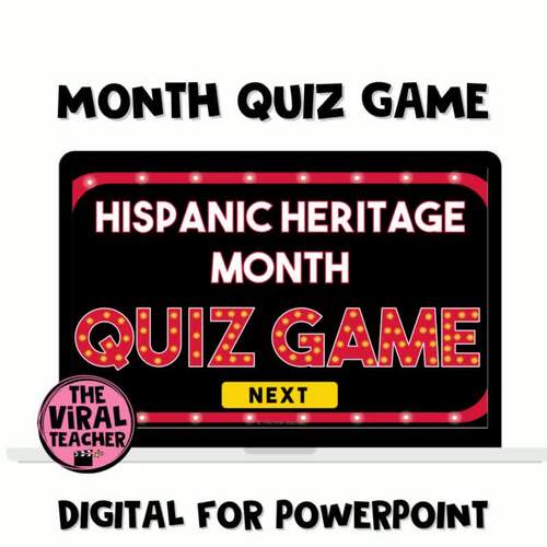 Hispanic Heritage Month Multiple Choice Quiz Game Show for PowerPoint ...