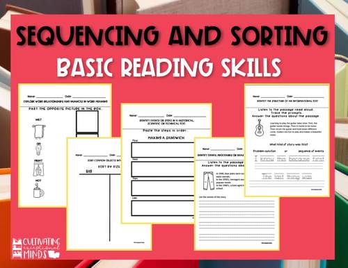 ELA | Sequencing - Basic Reading Skills | ESY | End of Year | TpT