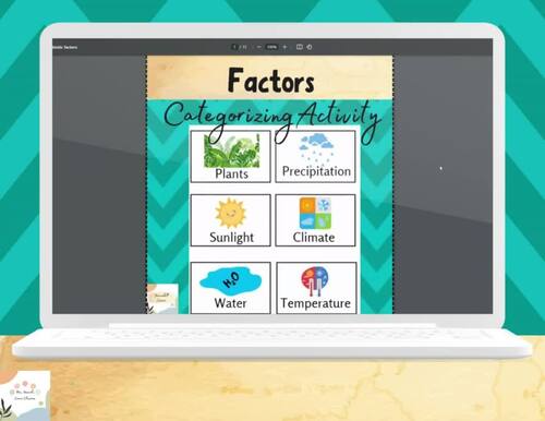 Biotic vs Abiotic Factors/ Categorizing Activity by Howardell Science Biotic vs Abiotic Factors/ Categorizing Activity by Howardell Science