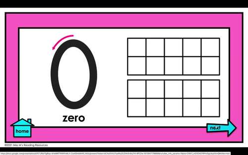 Number Formation Google Slides by Miss M's Reading Resources | TpT