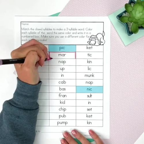 Closed Syllables Activities by Sunshine and Lollipops | TPT