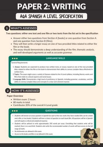 Laberinto del Fauno - A-Level Spanish Comprehensive Writing Toolkit