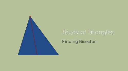 Montessori Geometry Study of Triangles (Finding Bisector) Presentation